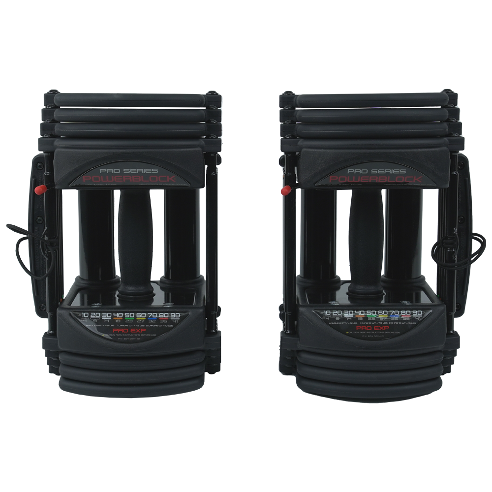 Adjustable PowerBlock Pro EXP STAGE 1 5 - 90 lbs | Marathon Fitmall