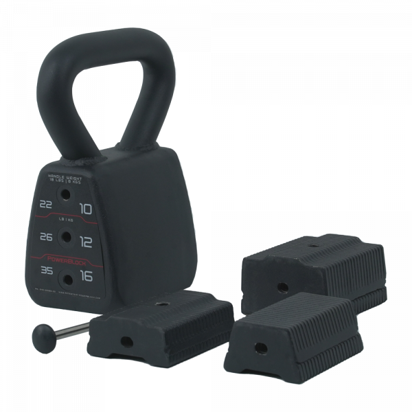 PowerBlock with Ajustable Kettlebell 10 - 35 lb | Marathon Fitmall